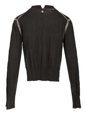 Acne Studios Crumpled V-neck Sweater - Brown