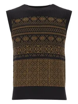 Dries Van Noten Mekele Knitted Vest - Gray