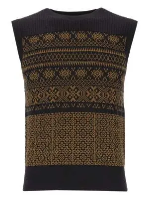 Dries Van Noten Mekele Knitted Vest - Gray