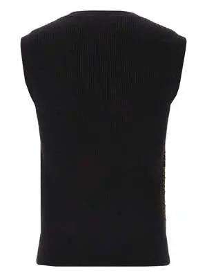 Dries Van Noten Mekele Knitted Vest - Gray