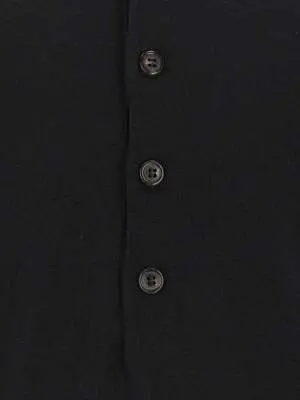 Dries Van Noten Muano Wool Polo Shirt - Black