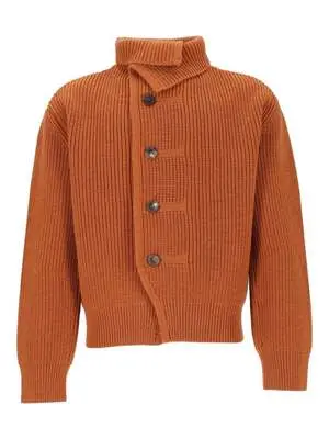 Dries Van Noten Marino Wool Cardigan - Yellow