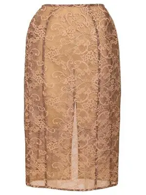 Acne Studios Lace Midi Skirt - Multicolor