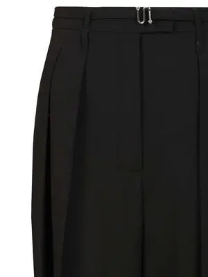Sportmax Wide-leg Trousers In Stretch Wool