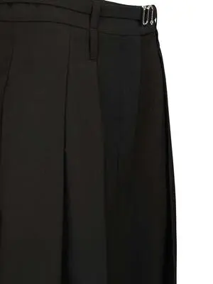Sportmax Wide-leg Trousers In Stretch Wool