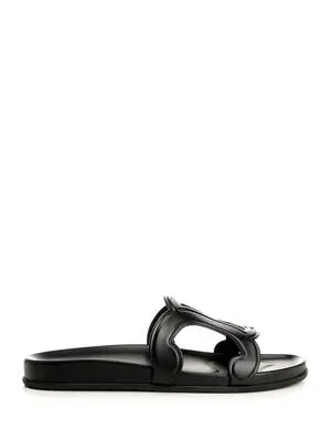 Celine Triomphe Slide - Black