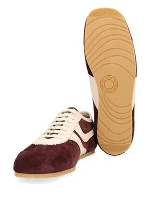 Dries Van Noten Suede Sneakers With Leather Trim