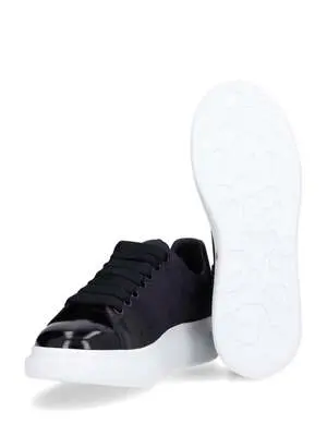 Alexander McQueen Oversized Leather Sneakers - Blue