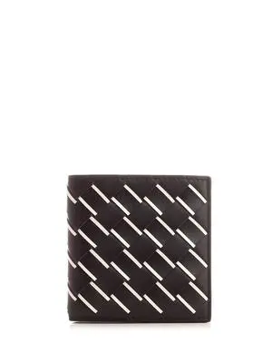 Bottega Veneta Intrecciato Bi-fold Wallet - Brown