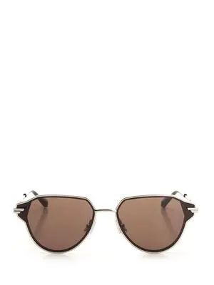 Bottega Veneta Glaze Aviatore Sunglasses - Silver