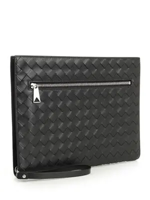 Bottega Veneta Woven Document Holder With Strap