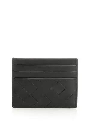 Bottega Veneta Leather Card Holder - Black