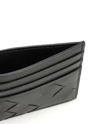 Bottega Veneta Leather Card Holder - Black