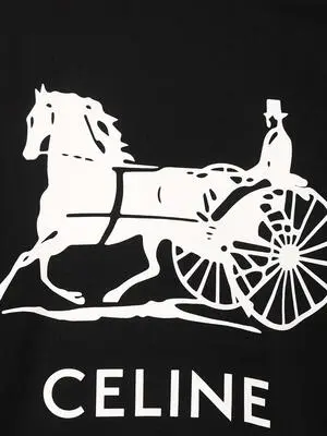 Celine Cotton Jersey T-shirt