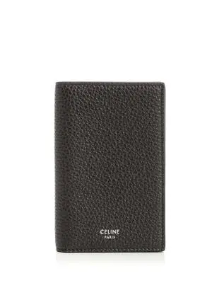 Celine Vertical Leather Card Holder - Brown