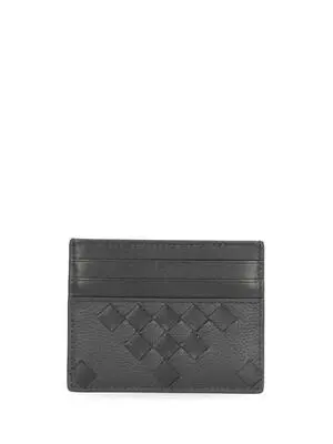 Bottega Veneta Braided Credit Card Holder - Black