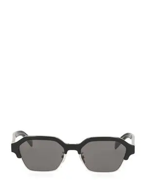 Celine Frame 63 Sunglasses In Acetate And Metal - Black