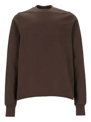 Rick Owens Rick Owens Drkshdw Men Cotton Jersey Sweatshirt Brown