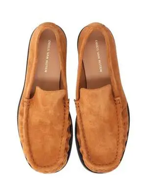 Dries Van Noten Suede Loafers - Brown