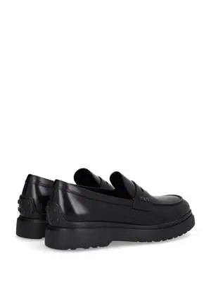 TOD'S Leather Moccasin - Black