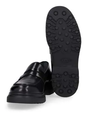 TOD'S Leather Moccasin - Black