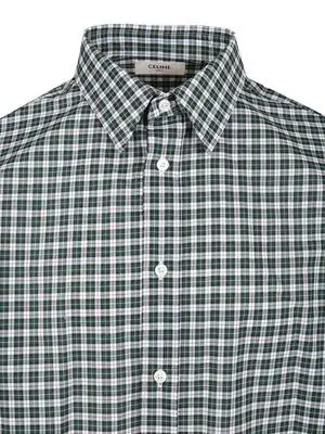 Celine Wide Tartan Shirt