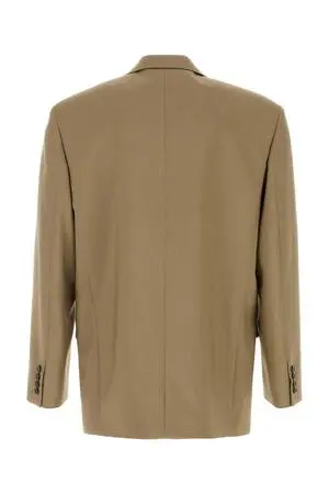 Saint Laurent Khaki Wool Blend Blazer