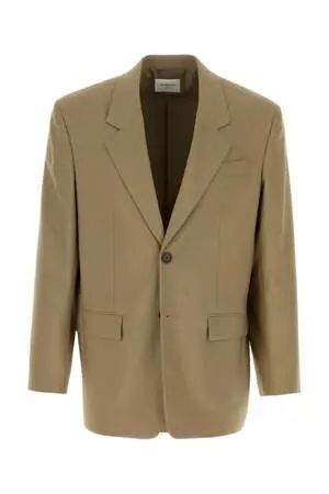 Saint Laurent Khaki Wool Blend Blazer