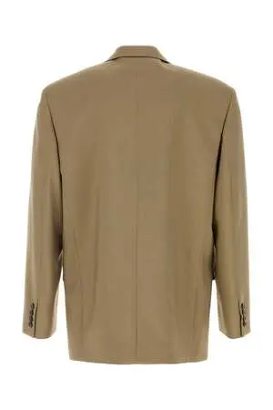Saint Laurent Khaki Wool Blend Blazer