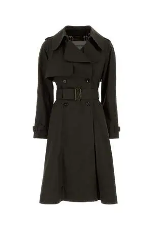 Burberry Cotton Trench Coat - Brown