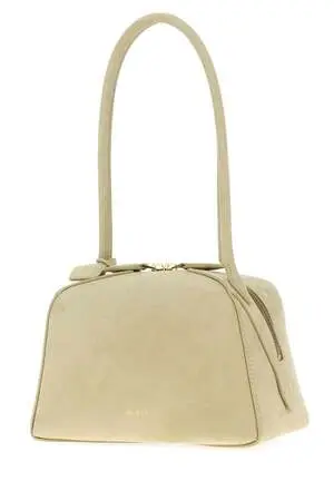 Alaïa Sage Suede Small Bouledogue Shoulder Bag - Green
