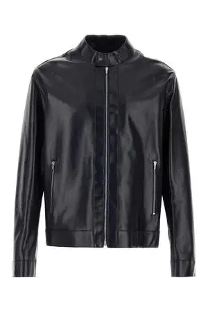 Fendi Midnight Leather Jacket - Blue