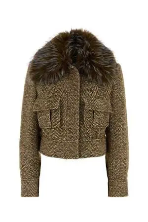 Zimmermann Two-tone Tweed Valiant Jacket - Multicolor