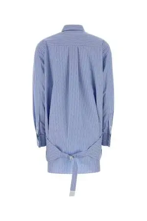 Sacai Embroidered Poplin Shirt Dress