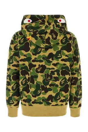 A BATHING APE Printed Cotton Abc Camo 2nd Shark Sweatshirt - Multicolor