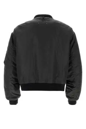 MAISON MARGIELA Charcoal Nylon Blend Bomber Jacket