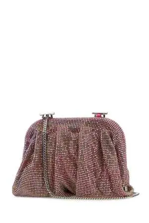 Benedetta Bruzziches Embellished Fabric Small Venus Clutch