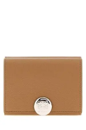 Loewe Camel Leather Pebble Wallet - Brown