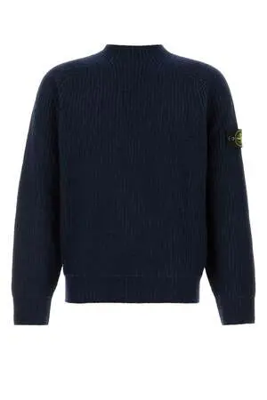 Stone Island Midnight Cashmere Blend Sweater - Blue