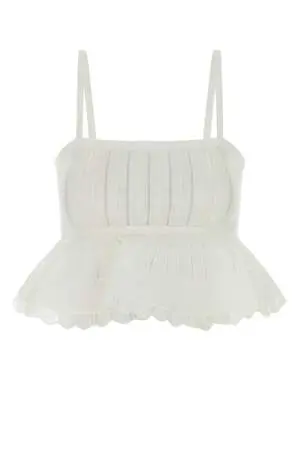 Alaïa Crinoline Top - White