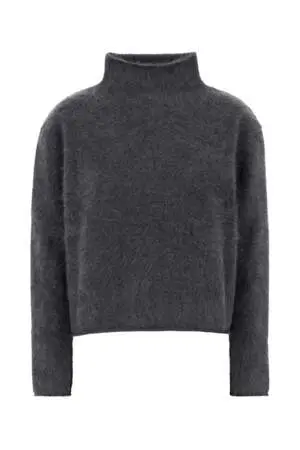 LISA YANG Graphite Cashmere Oversize Sandy Sweater - Gray