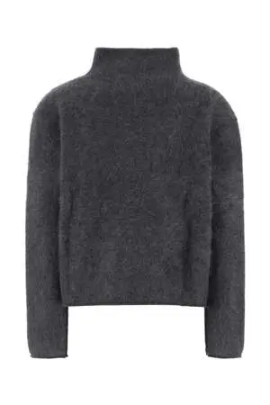 LISA YANG Graphite Cashmere Oversize Sandy Sweater