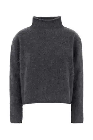 LISA YANG Lisa Yang Women Graphite Cashmere Oversize Sandy Sweater