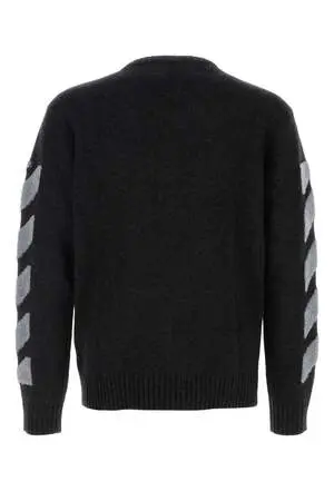 Off-White Slate Wool Blend Sweater