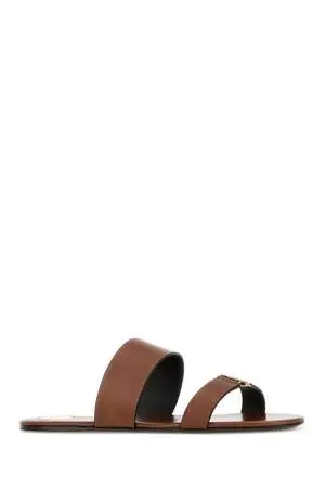 Saint Laurent Leather Babylone Slippers