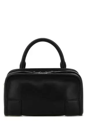 Loewe Leather Mini Amazona Handbag - Black