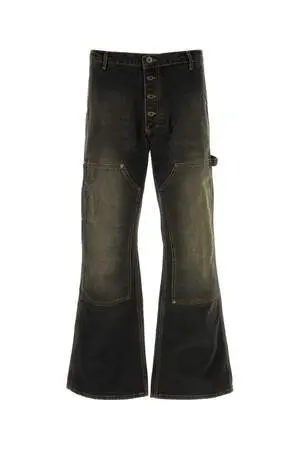 Off-White Denim Wide-leg Jeans - Black