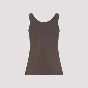 LEMAIRE Ribbed Tank Top - Gray