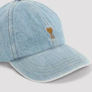 AMI Paris Adc Denim Cap