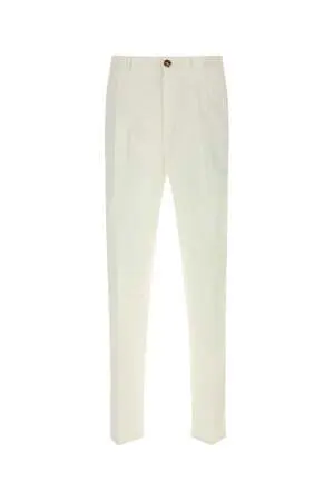 Brunello Cucinelli Cotton Blend Pant - White